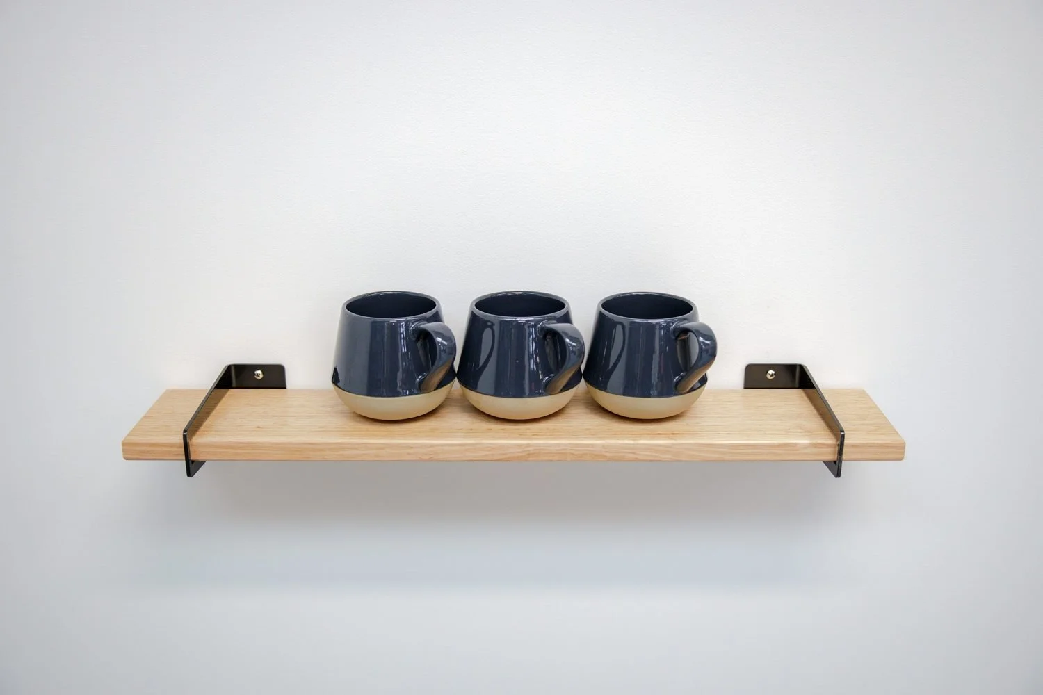 Long Narrow Slimline Tasmanian Oak Shelf | South Oak Woodcraft