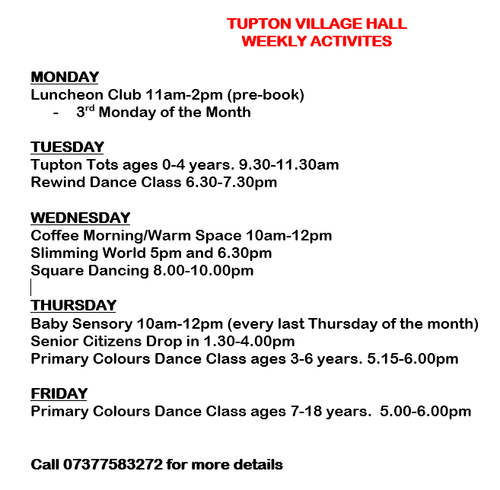 Tupton Village Hall