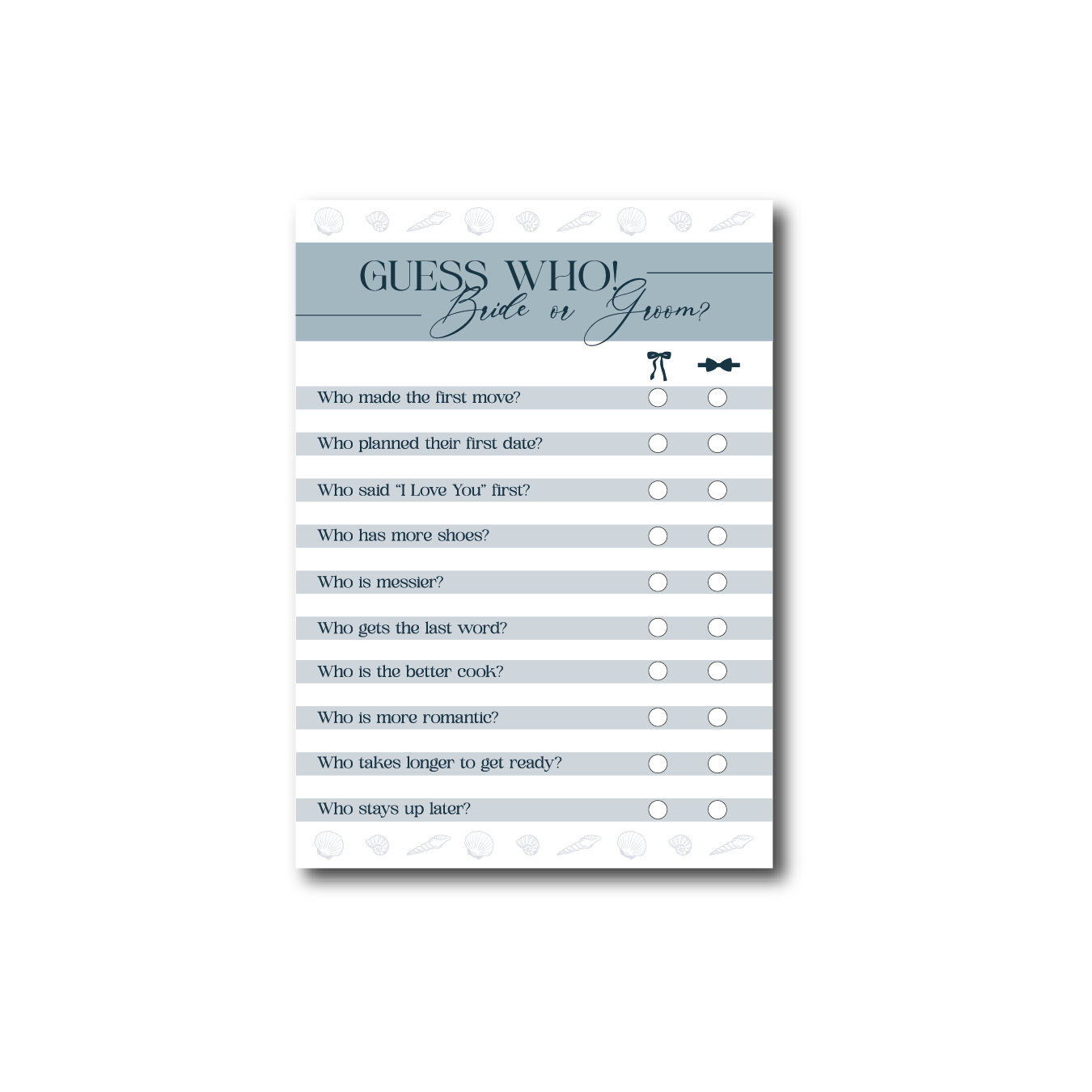 Beachy Bridal Shower Games | MediaSkapes Wedding Games — Media Skapes