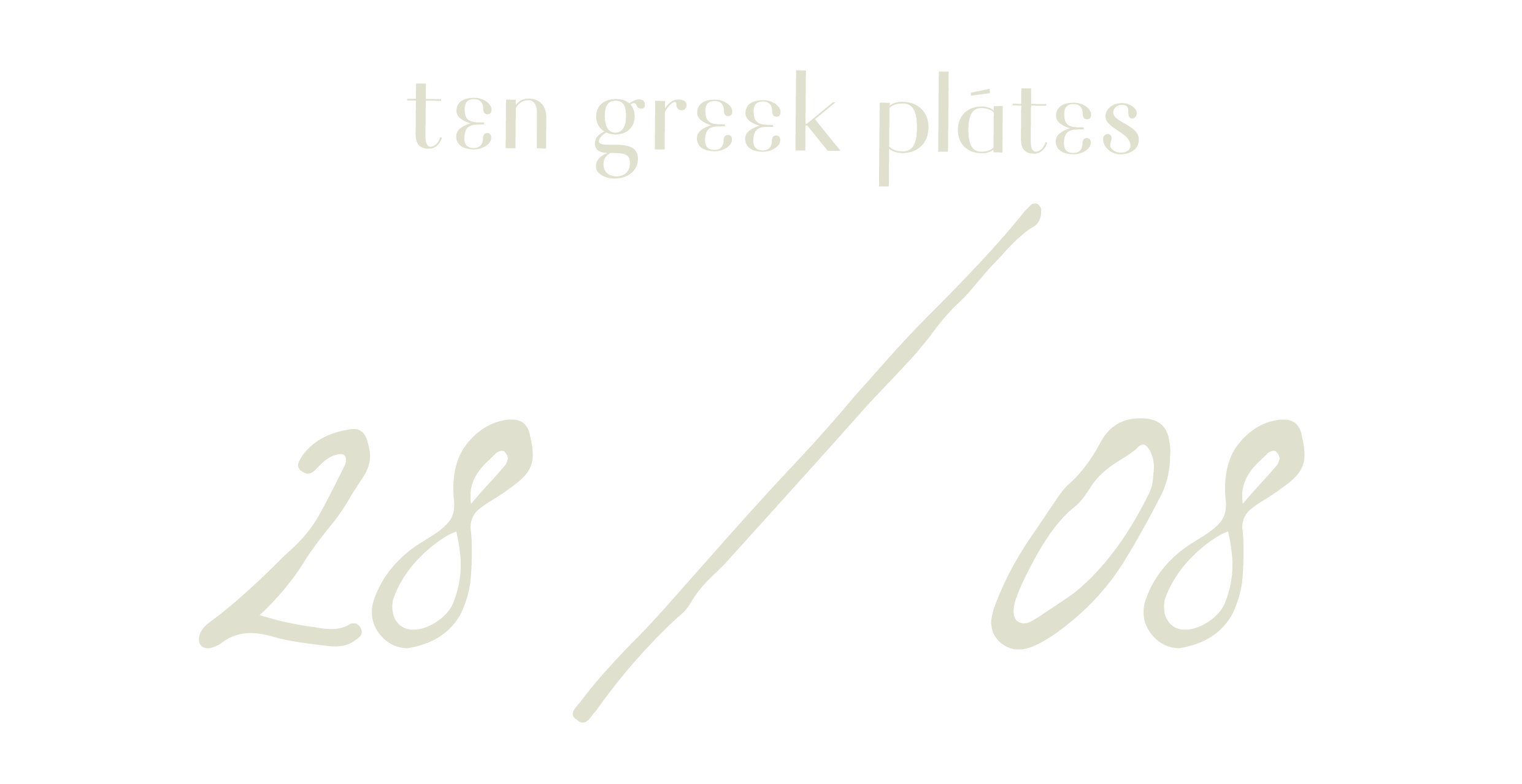 Ten Greek Plates