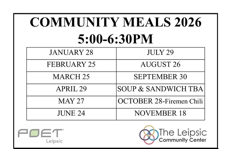 Community Meals — The Leipsic Community Center
