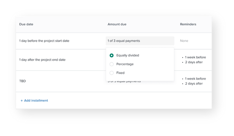 Send invoices — Dubsado