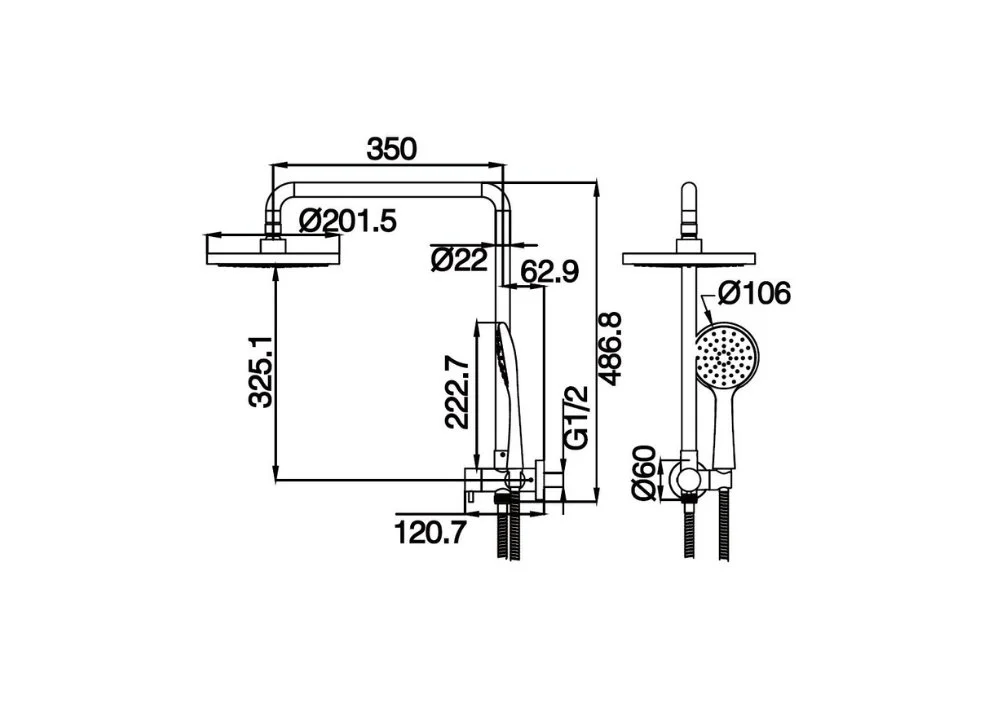 Round Shower Combo — BENTONANDSONS