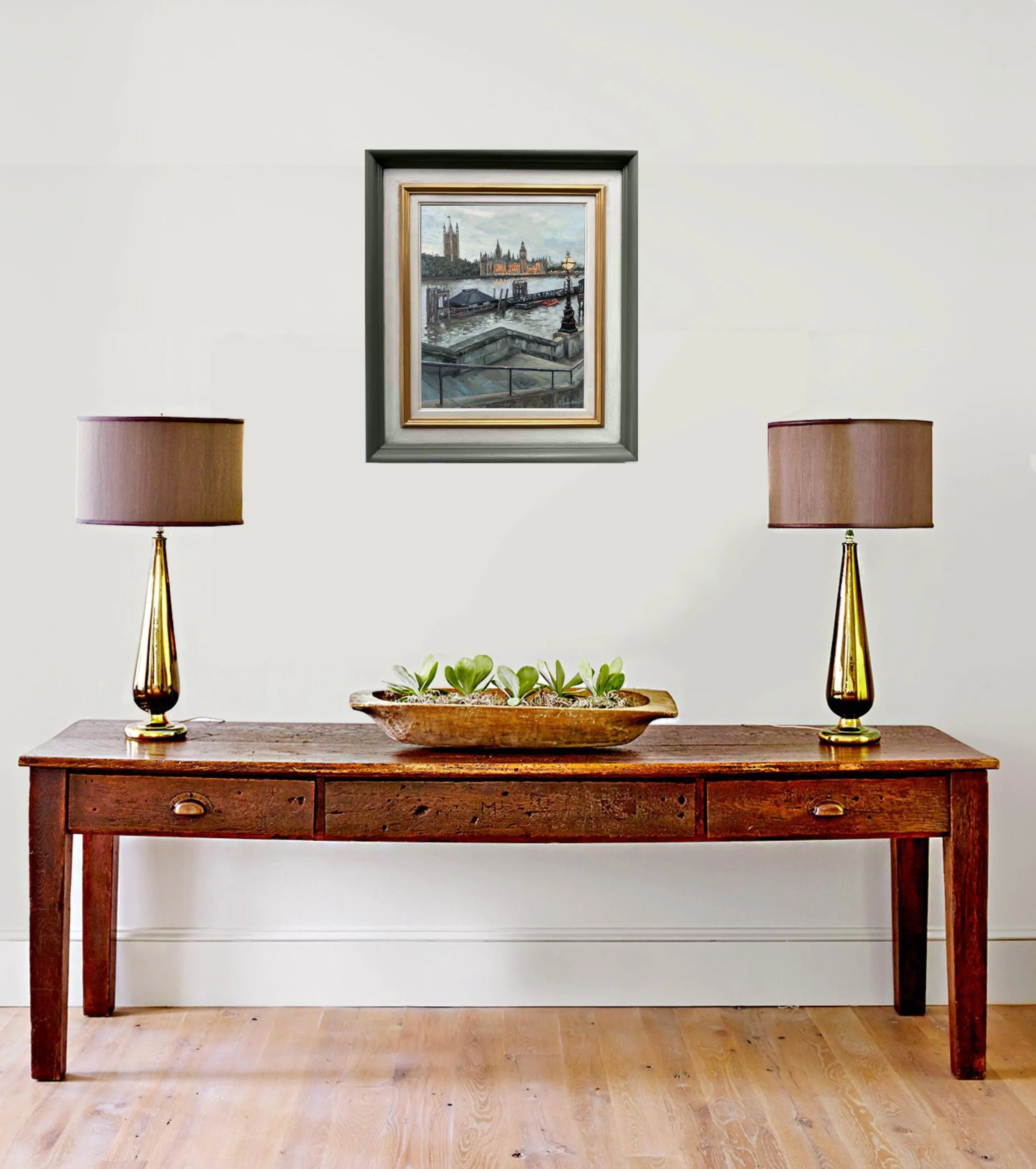 Twilight Reflections; Palace of Westminster from Lambeth Bridge ...