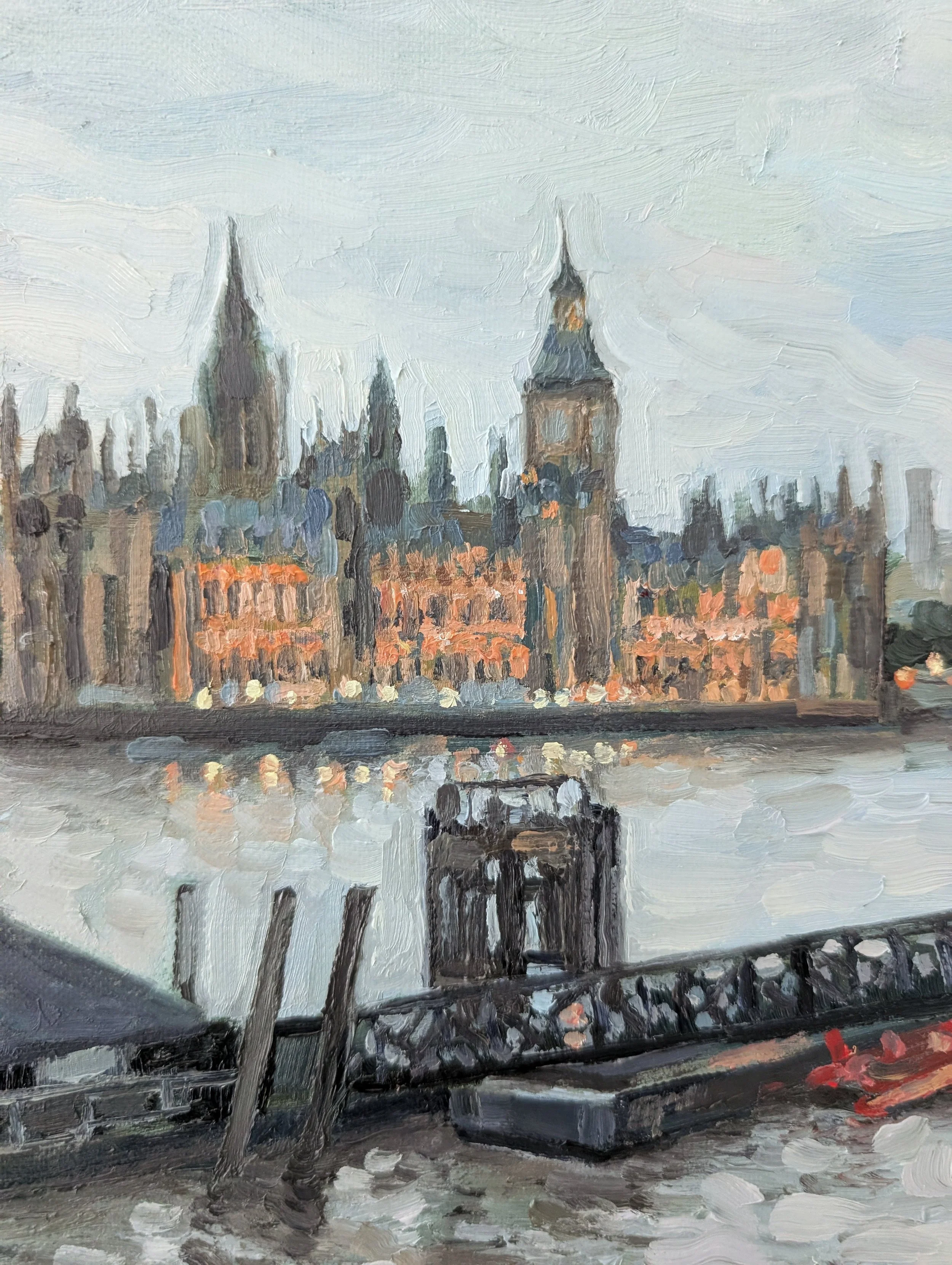 Twilight Reflections; Palace of Westminster from Lambeth Bridge ...