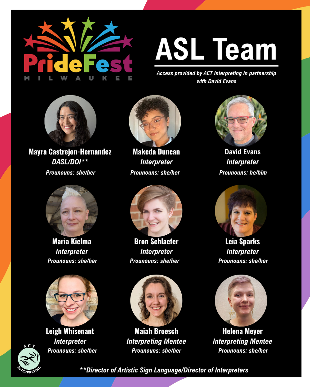 Pridefest Milwaukee 2025 — ACT Interpreting LLC