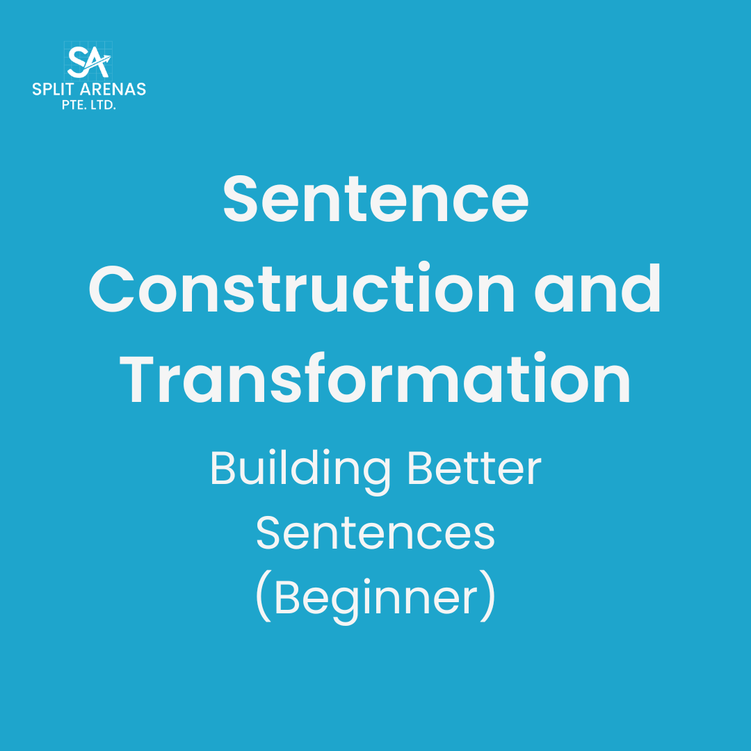 Sentence Construction and Transformation Worksheet - Building Better ...