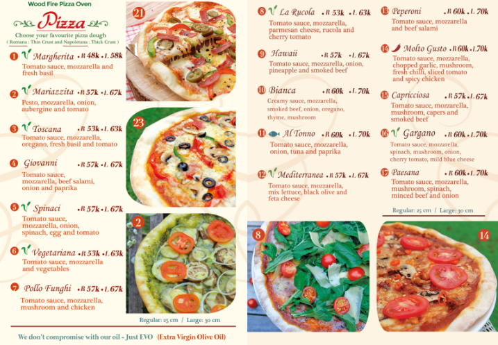 Menu — nanamia pizzeria
