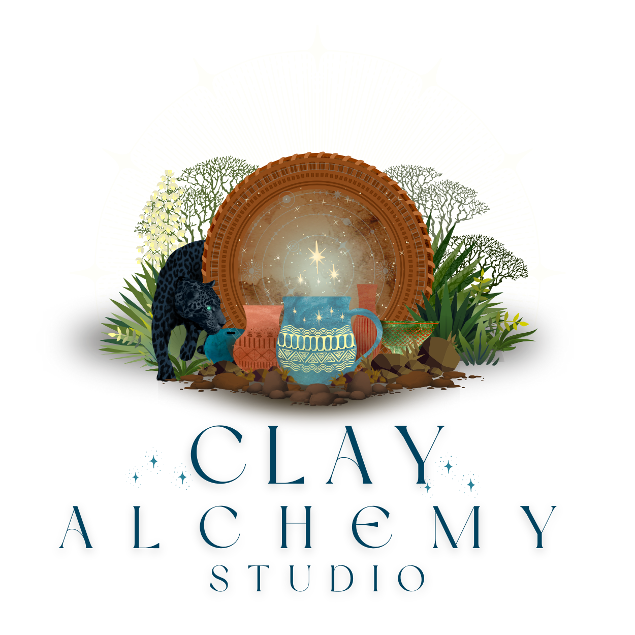 Blue Grama and Tansy Mustard Mug — Clay Alchemy Studio