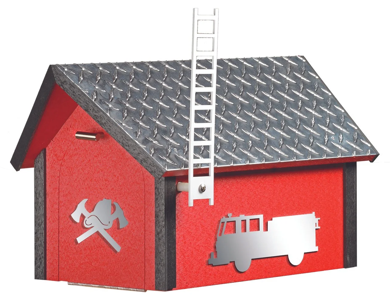 Deluxe Fire Department Mailbox — Maple Lane Structures