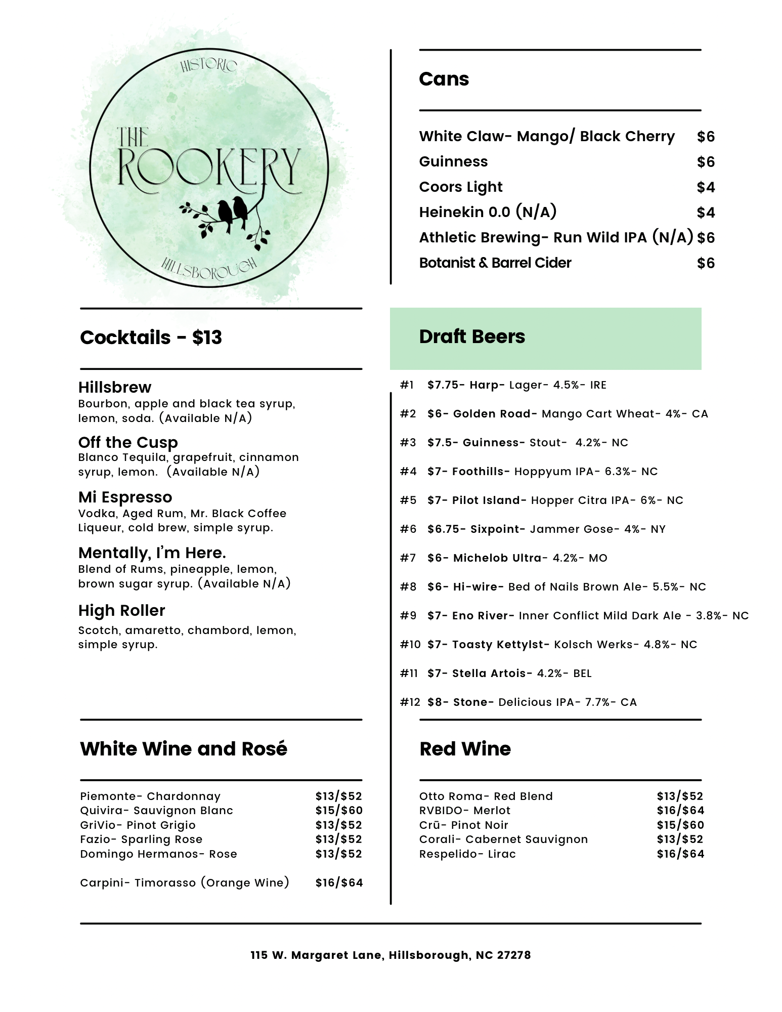 Menu — Your Title