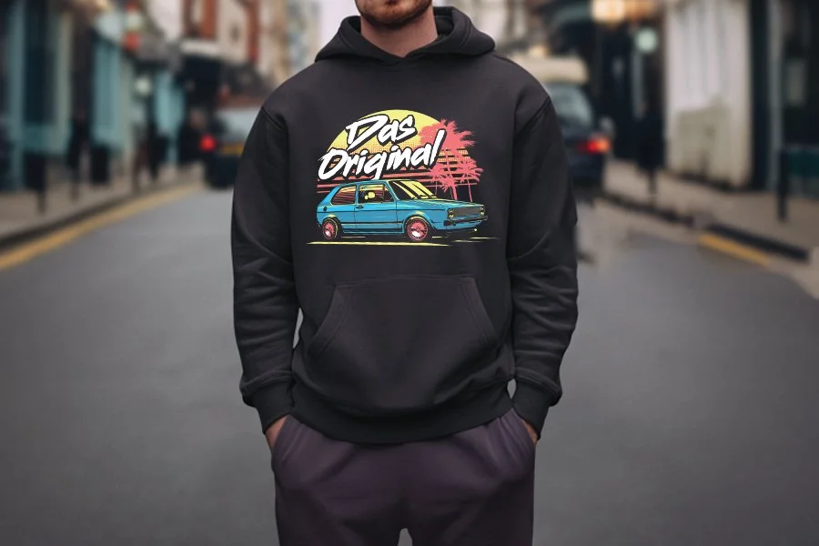 Shop the "Das Original" VW Golf Printed Hoodie | Iconic Automotive ...
