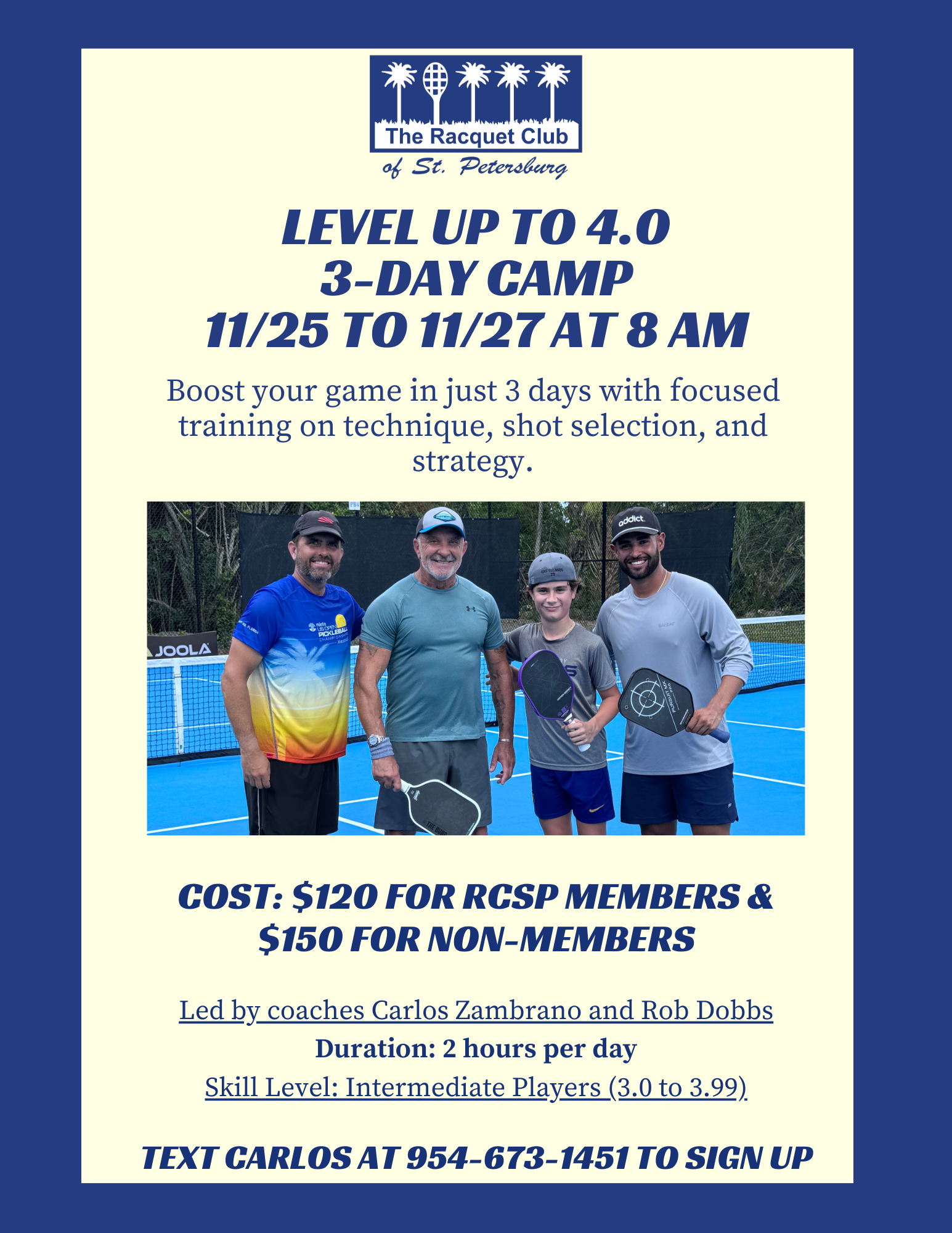 Thanksgiving Camp — The Burg Pickleball