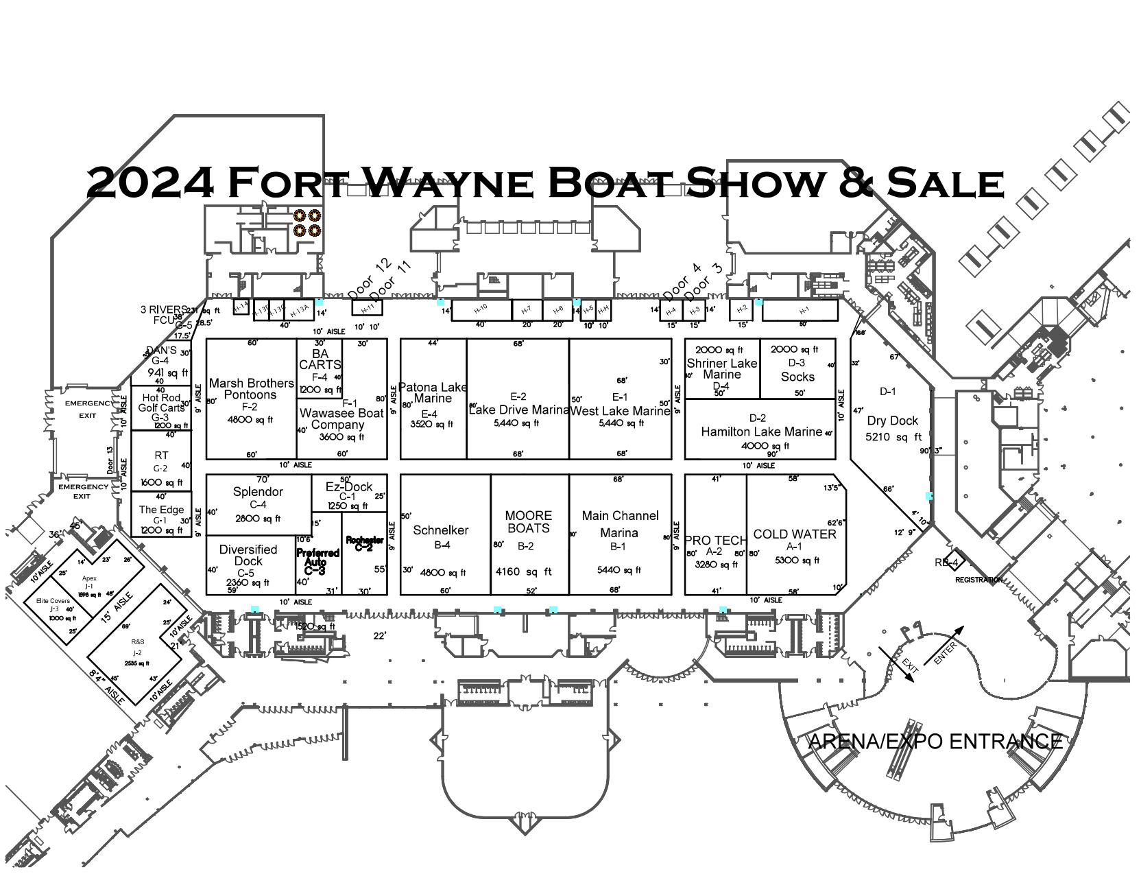 Show Layout — Fort Wayne Boat Show