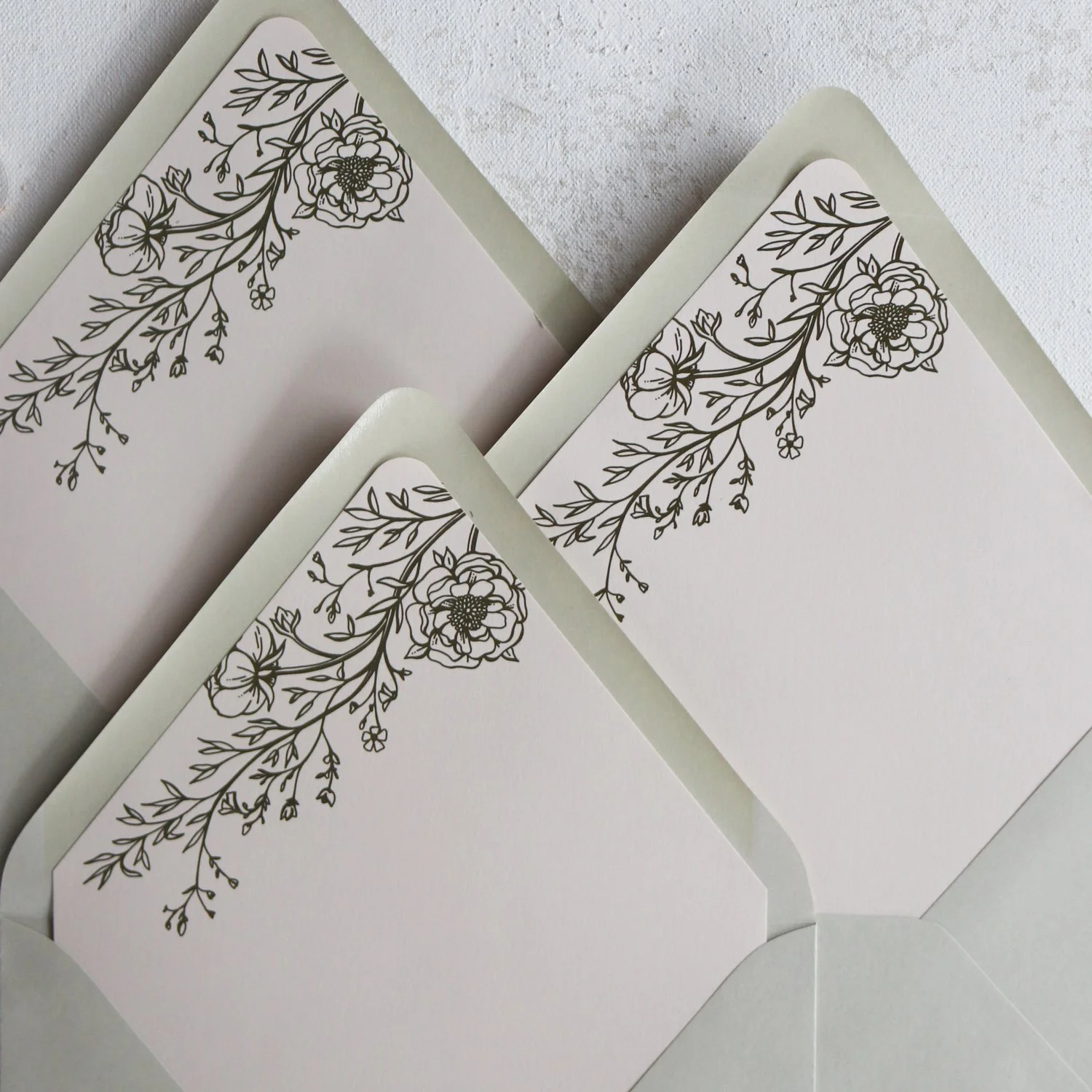 How to Assemble Envelope Liners — Handmade letterpress wedding invitations