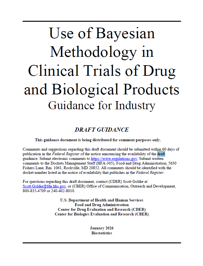 FDA Draft on Bayesian Trials: Relevance for Device Makers — Smart MDR