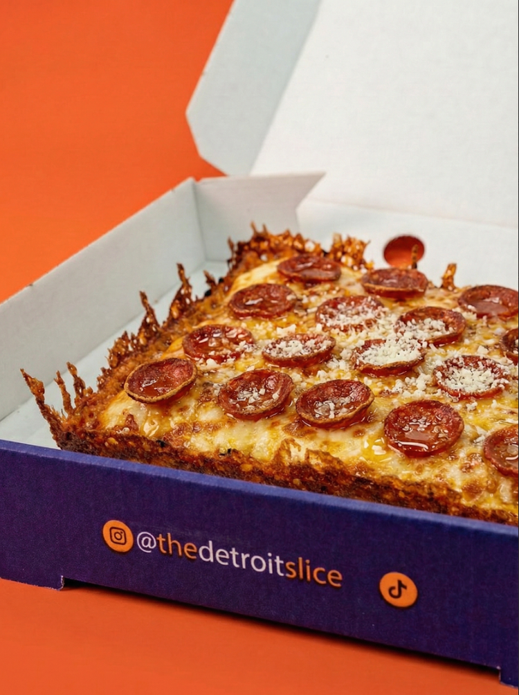 The Detroit Slice | Detroit-Style Pizza Takeaway Macclesfield
