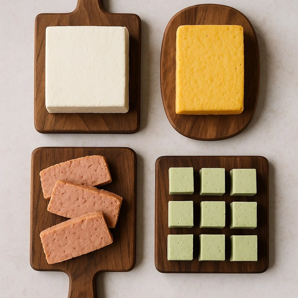 Beyond Soy: Lentil, Chickpea and Pea Tofu-Inspired Blocks