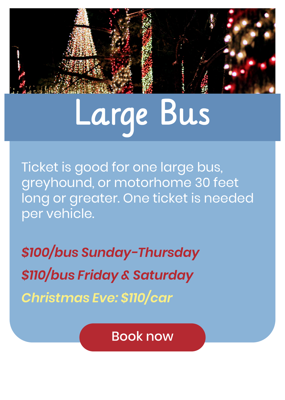Get your tickets now! — Christmas Carnival of Lights