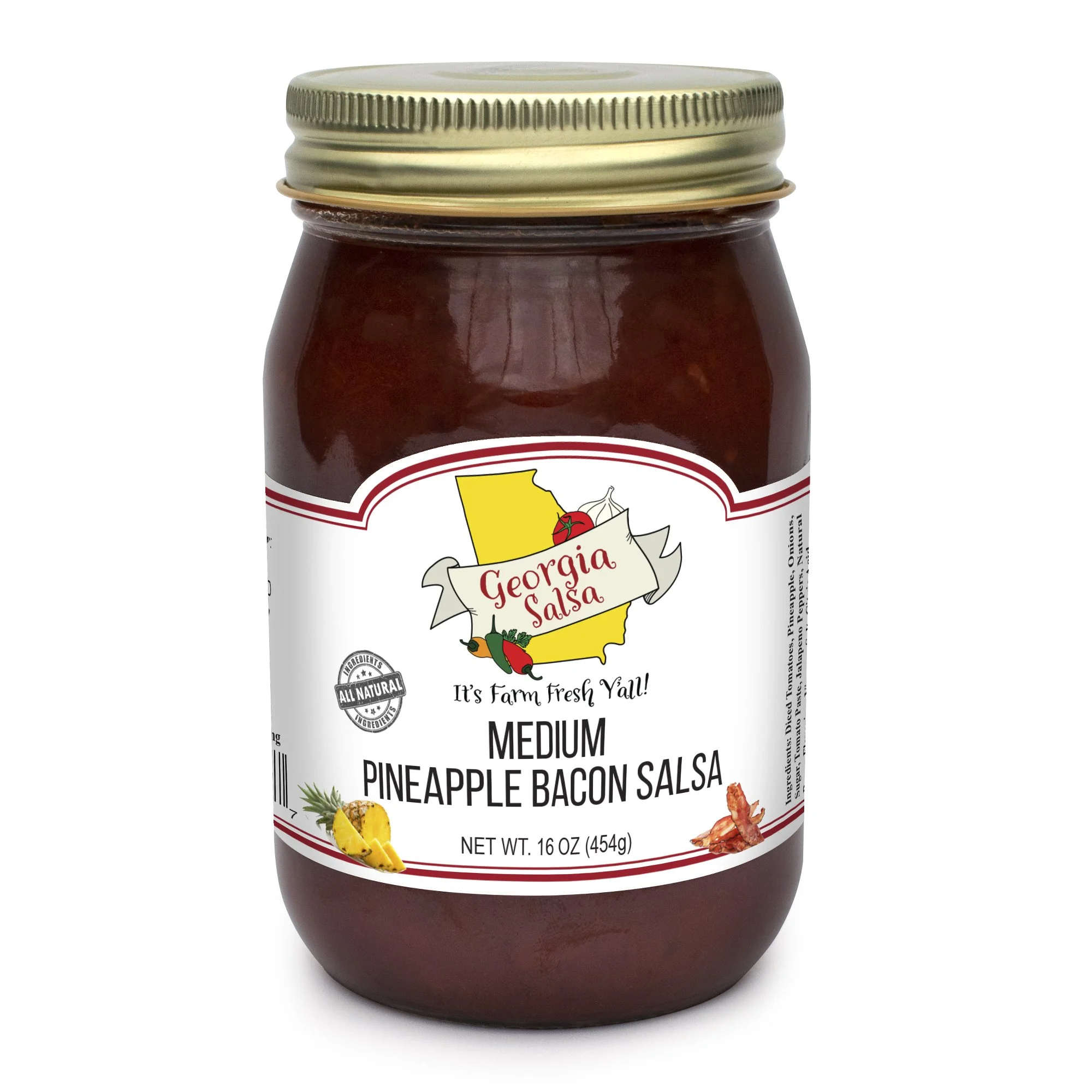 Medium Fire Roasted Salsa — Georgia Salsa