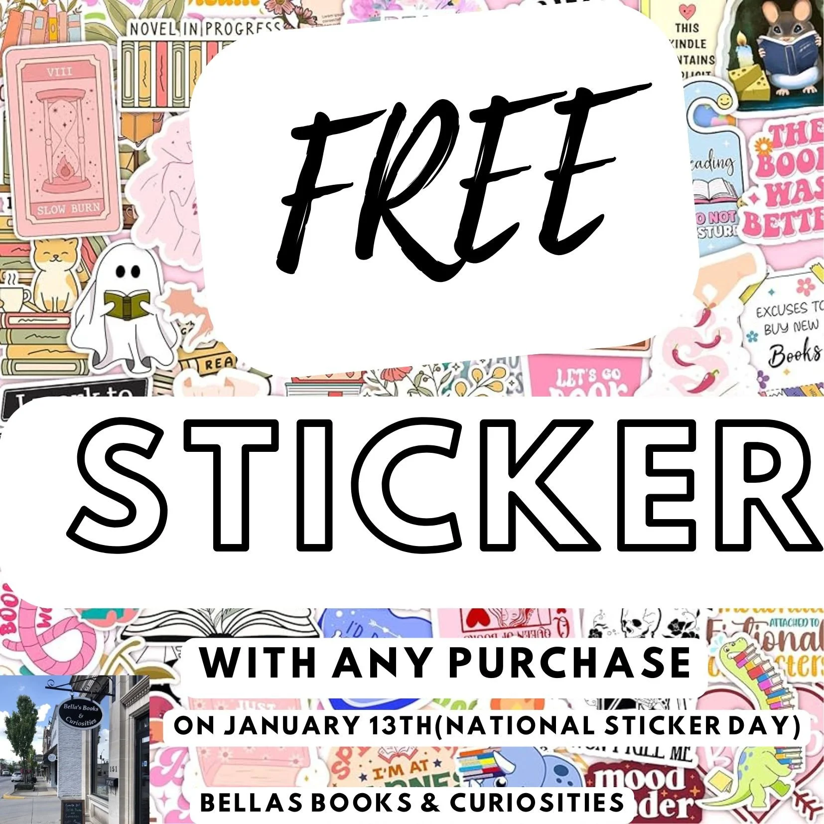 National Sticker Day @Bellas Books — Nappanee Chamber of Commerce