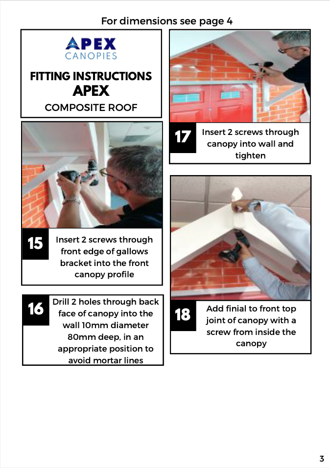 Door Canopy Installation Guides | Enhance Your Entrance — Apex Canopies | The UK Door Canopy Company