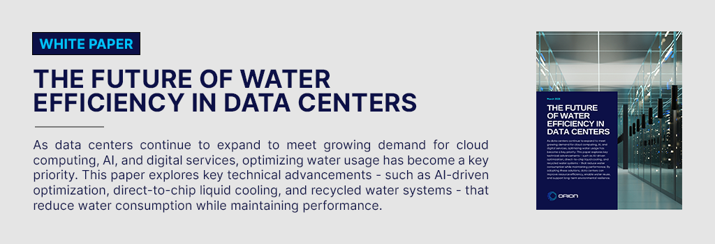 The Future Of Water Efficiency In Data Centers Orion Digital