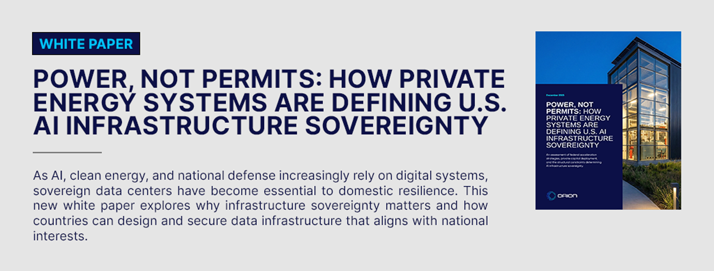Power, Not Permits: How Private Energy Systems Are Defining U.S. AI ...
