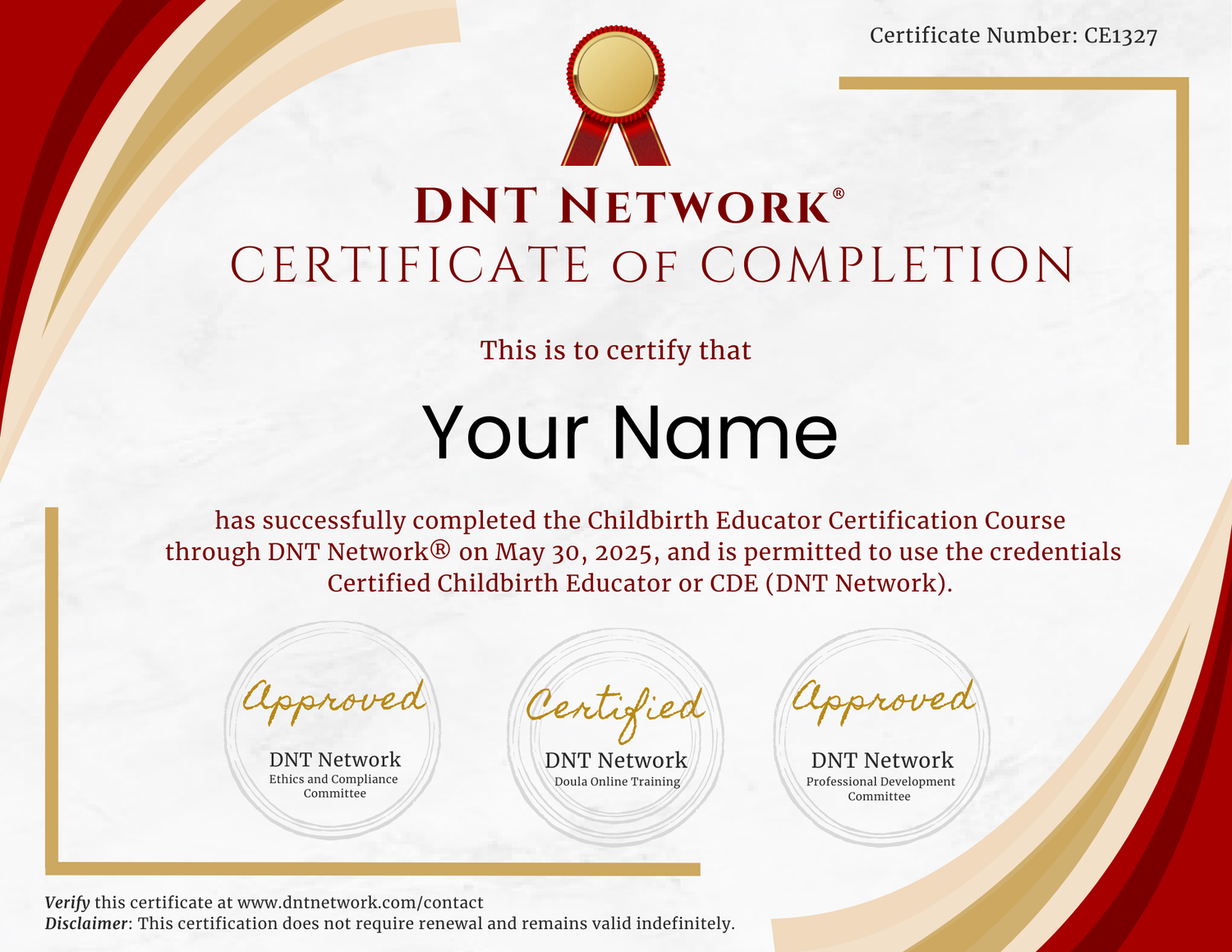 Childbirth Educator Certification Course — DNT Network