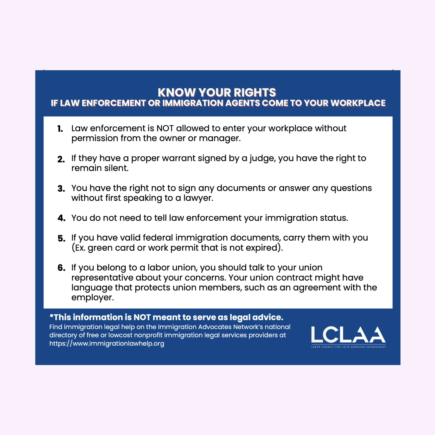 Immigration: Know Your Rights — Pride At Work