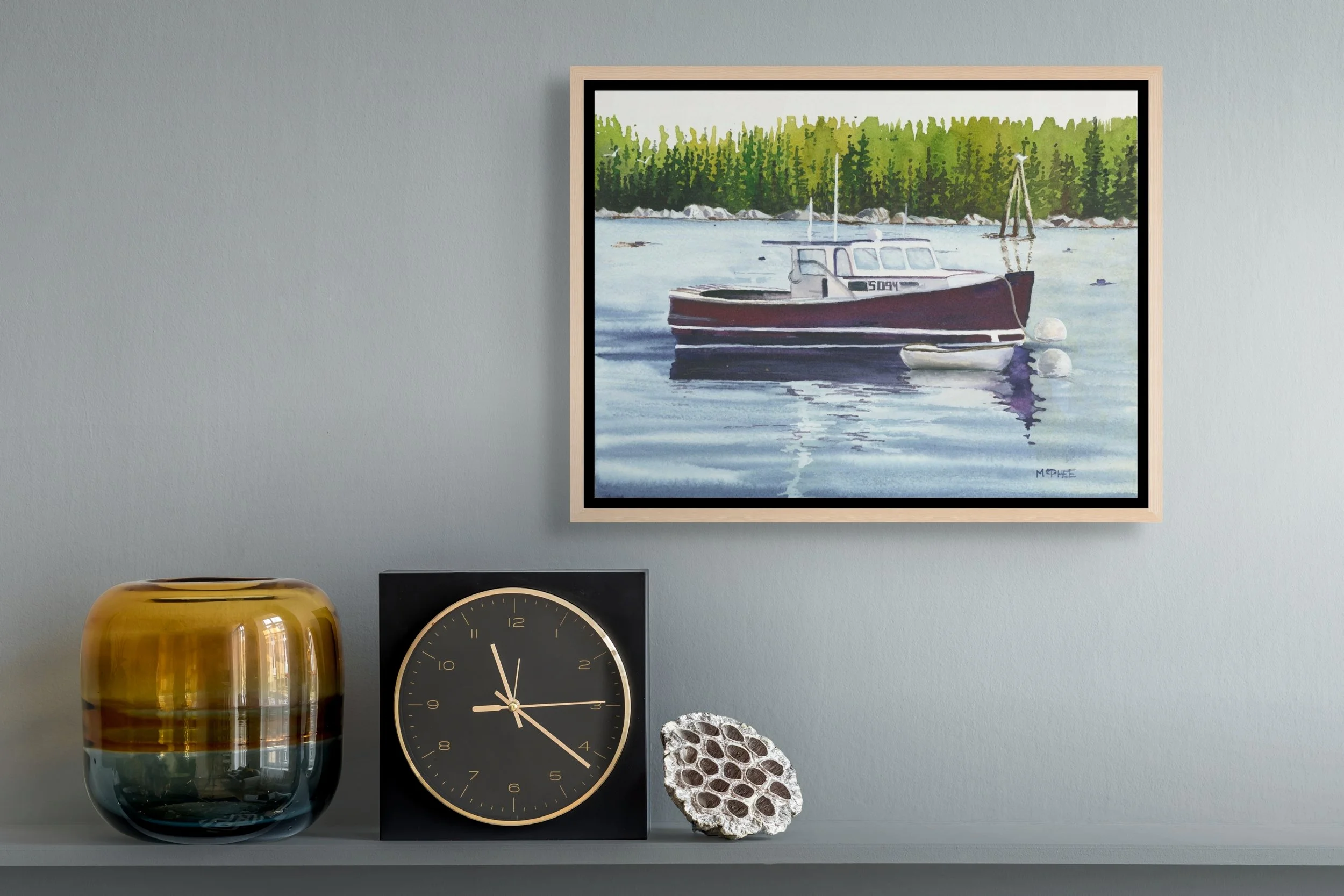 "The Lucky Lady" — Limited Edition Print | Boothbay Harbor Watercolor ...