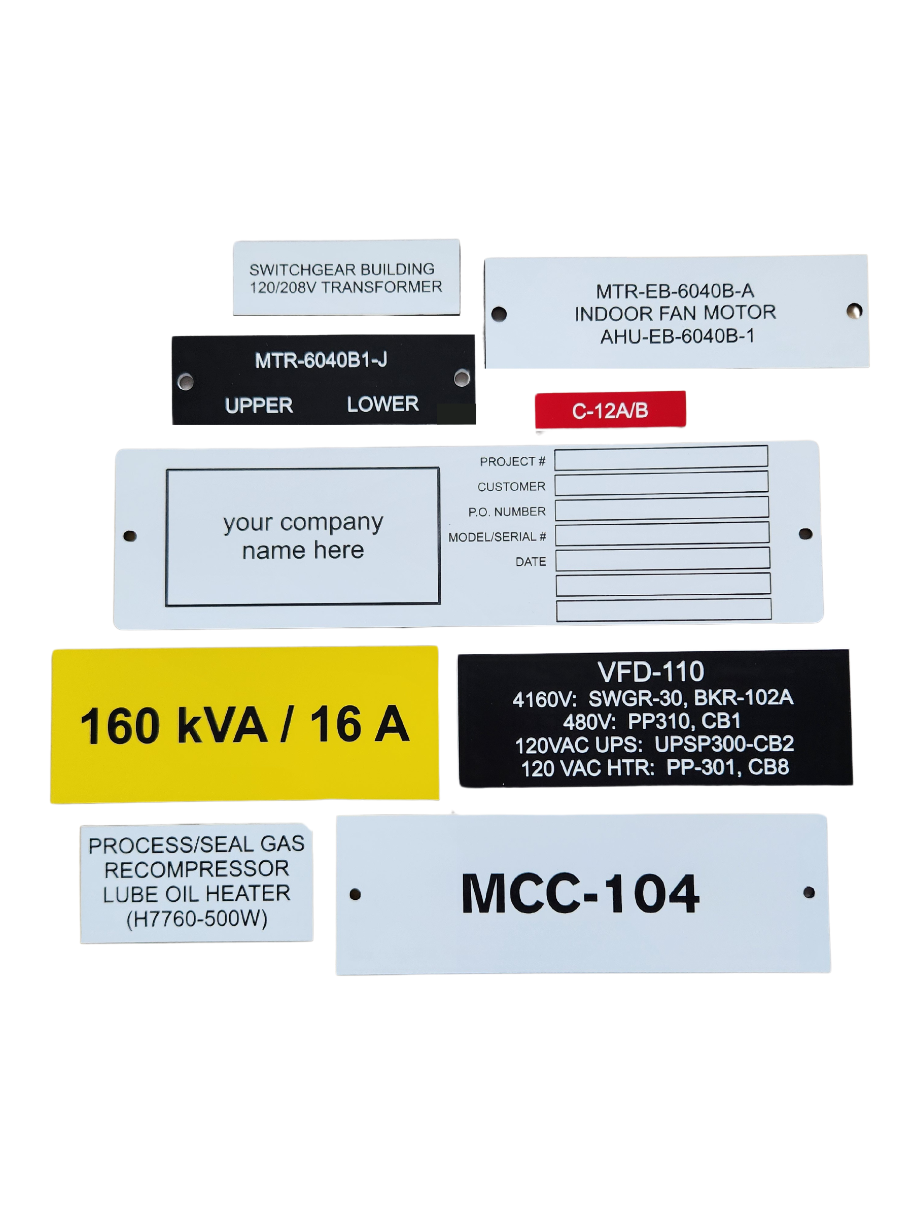 Nameplates — PRECISION NAMEPLATES LLC