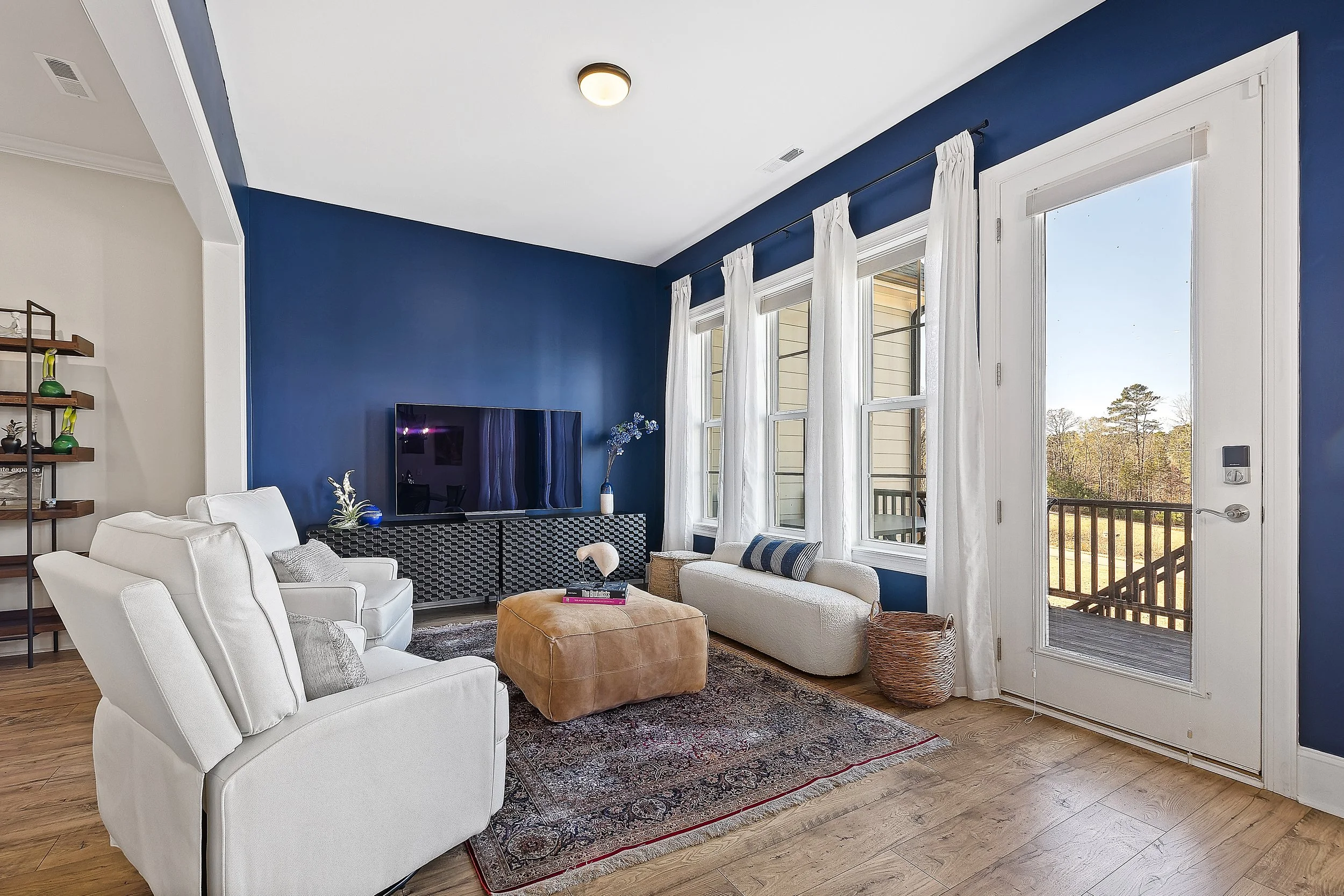 Electric Blue Living Room