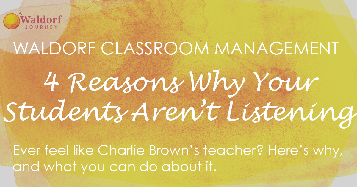 4 Reasons Why Your Students Aren't Listening to You (and what to do ...