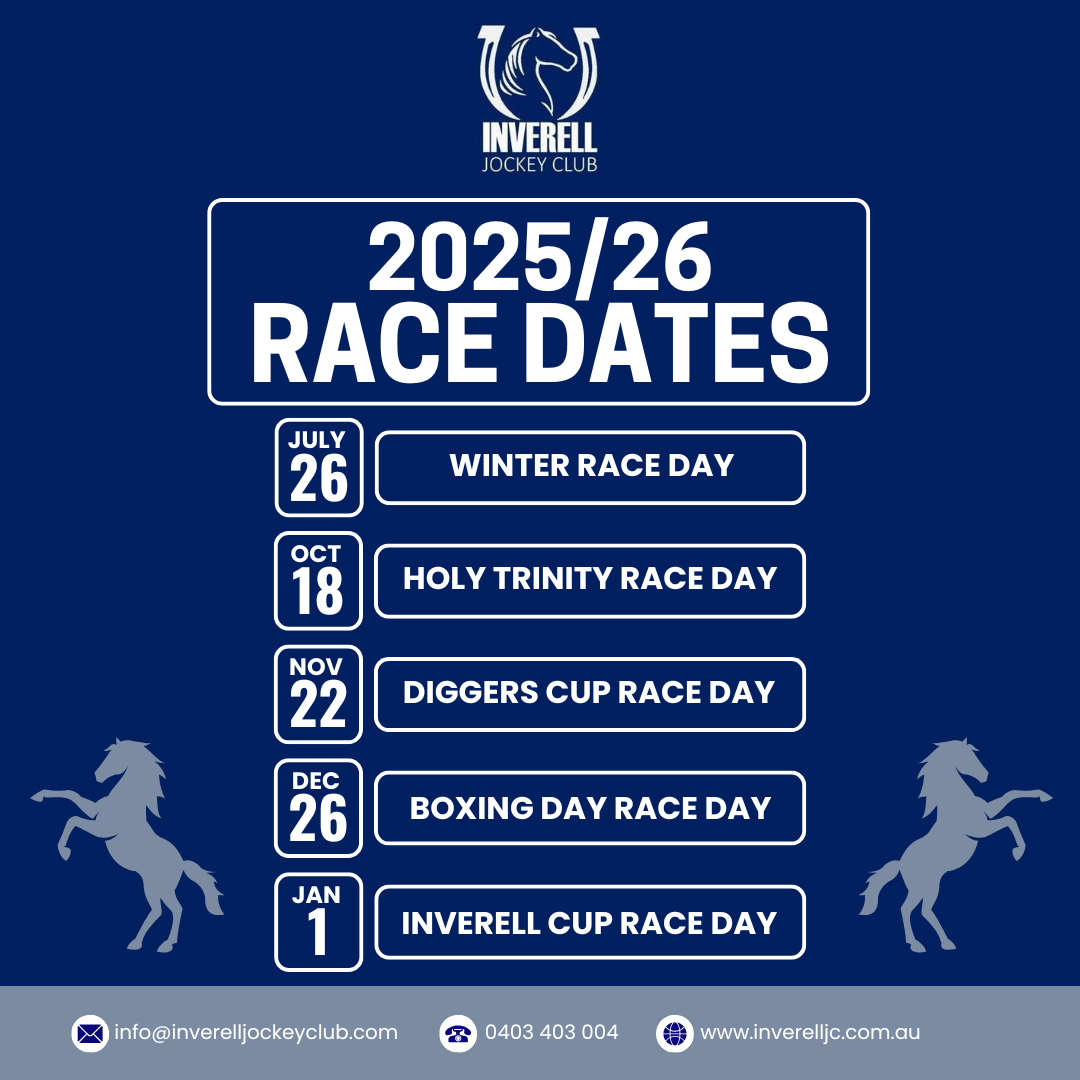 RACE DATES — Inverell Jockey Club