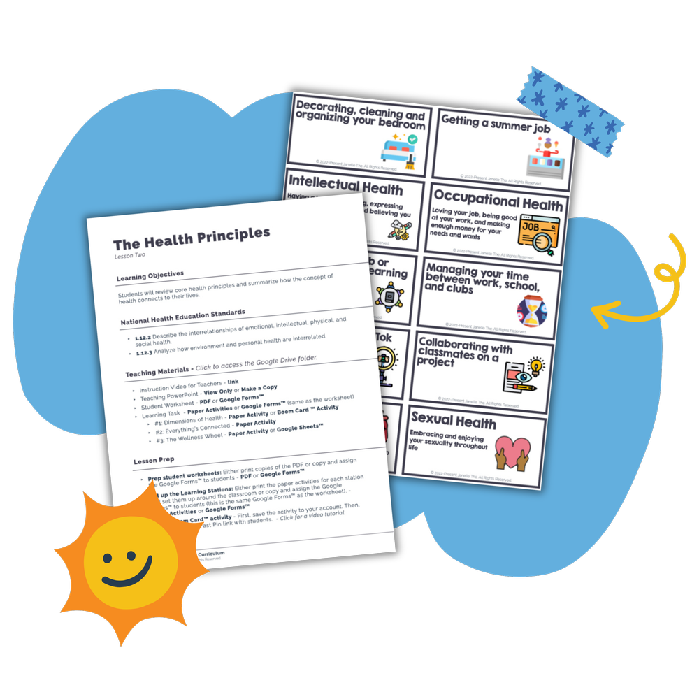 Project School Wellness, a Website for Health Teachers