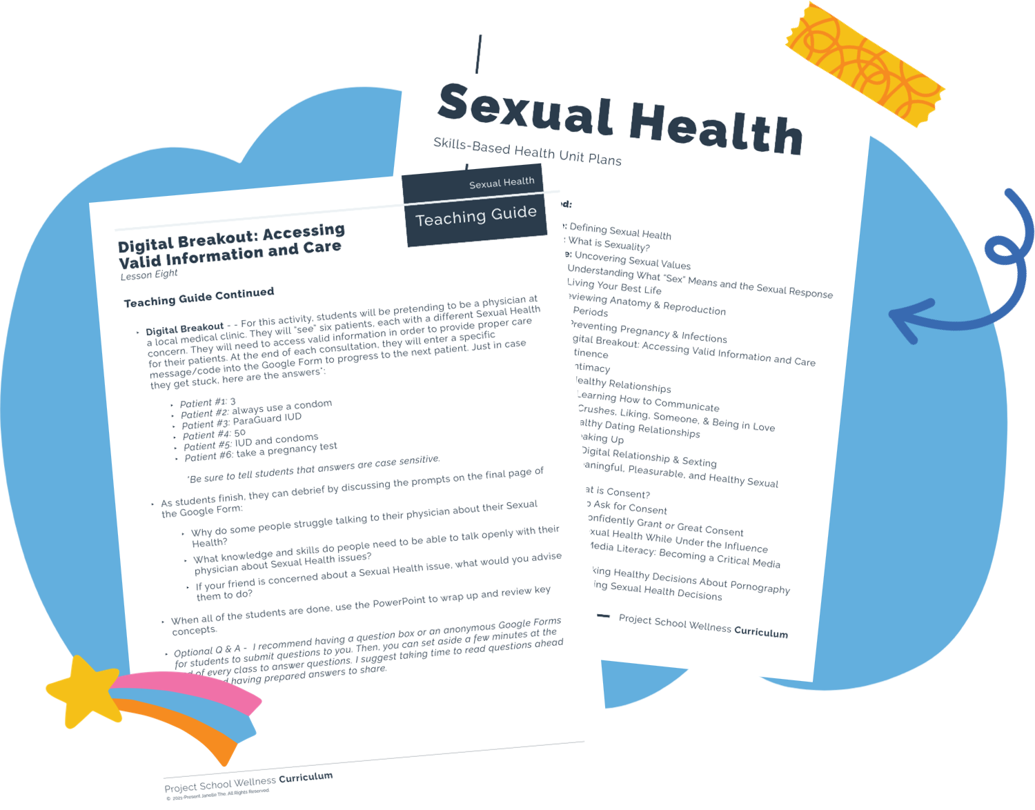 Project School Wellness, a Website for Health Teachers