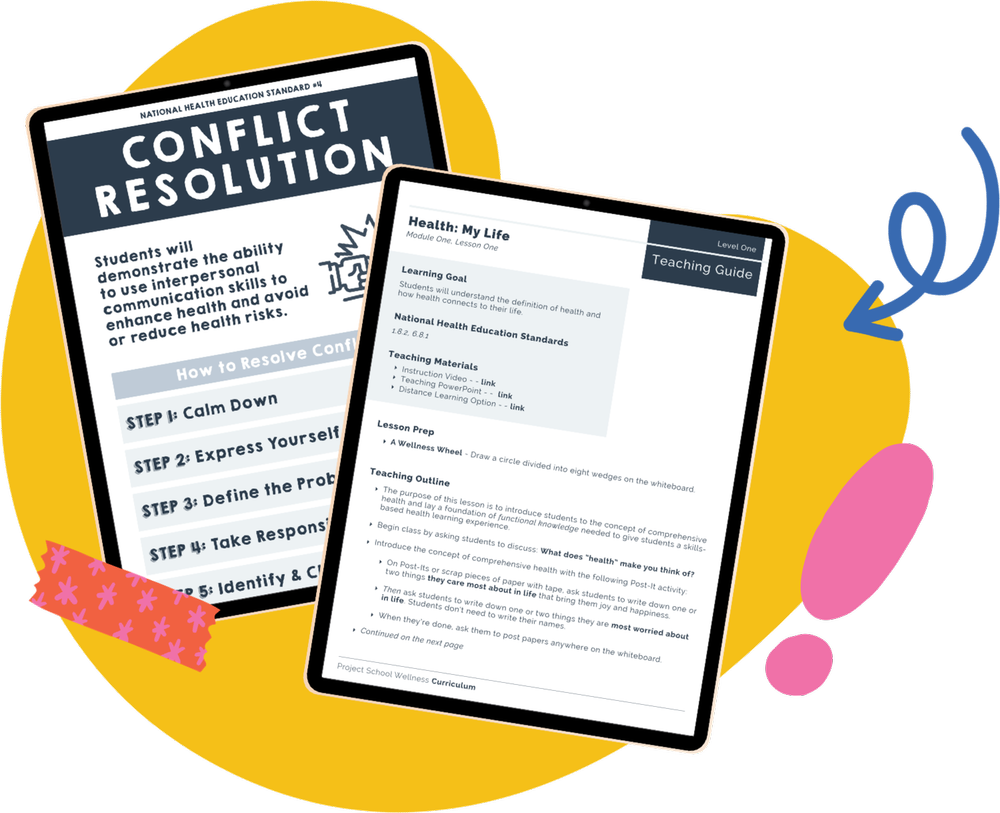 Project School Wellness, a Website for Health Teachers