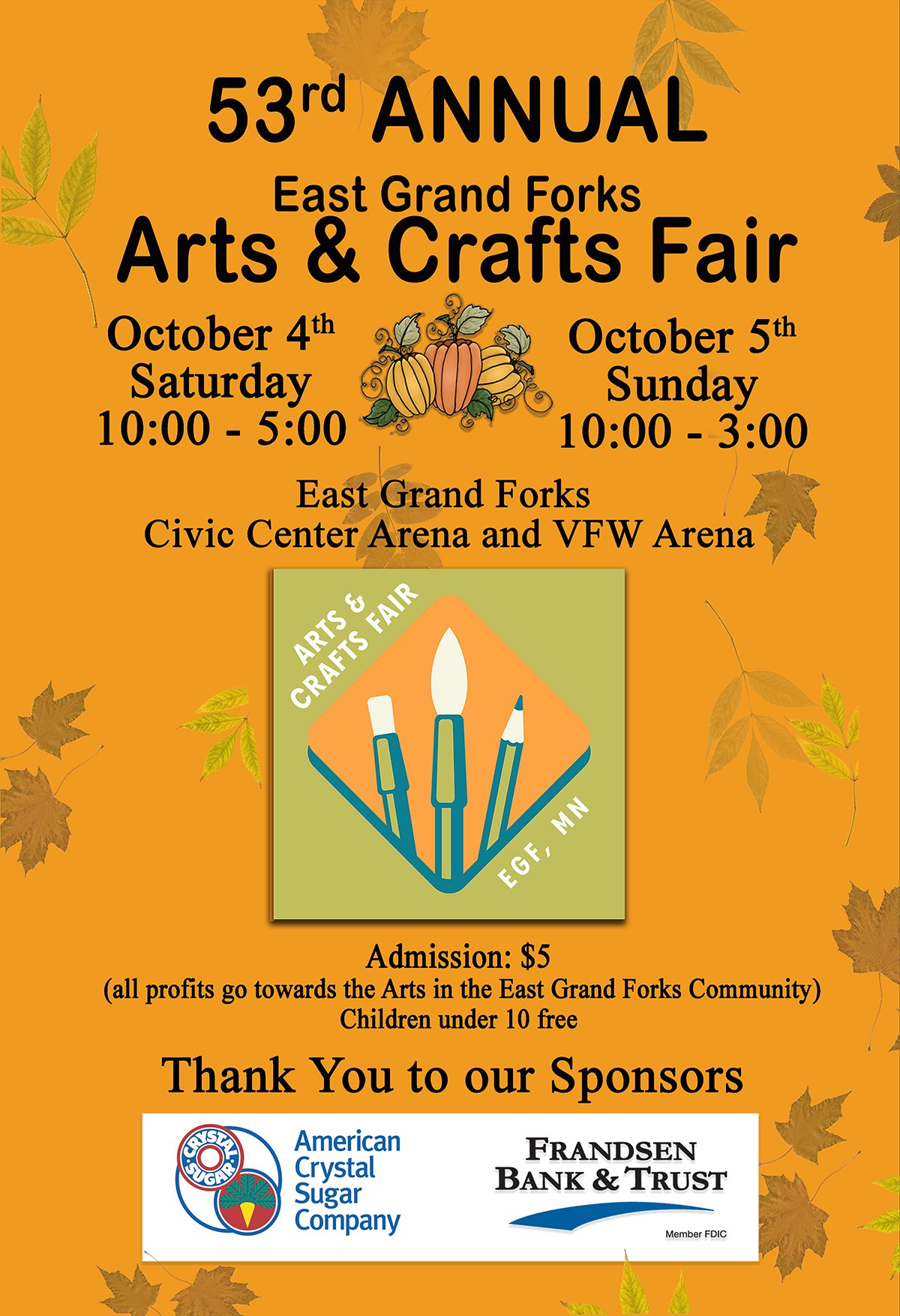 53rd Annual East Grand Forks Arts & Crafts Fair — Public Arts Commission