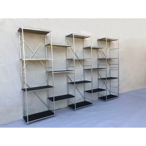 Black Collapsible Bookcase | Black Bookcase Wall — InstaShelves.com (Copy)