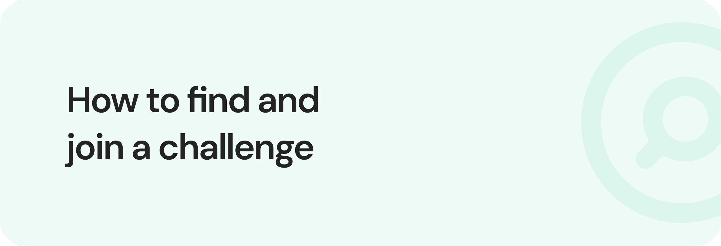 How to find and join a challenge — VIWELL