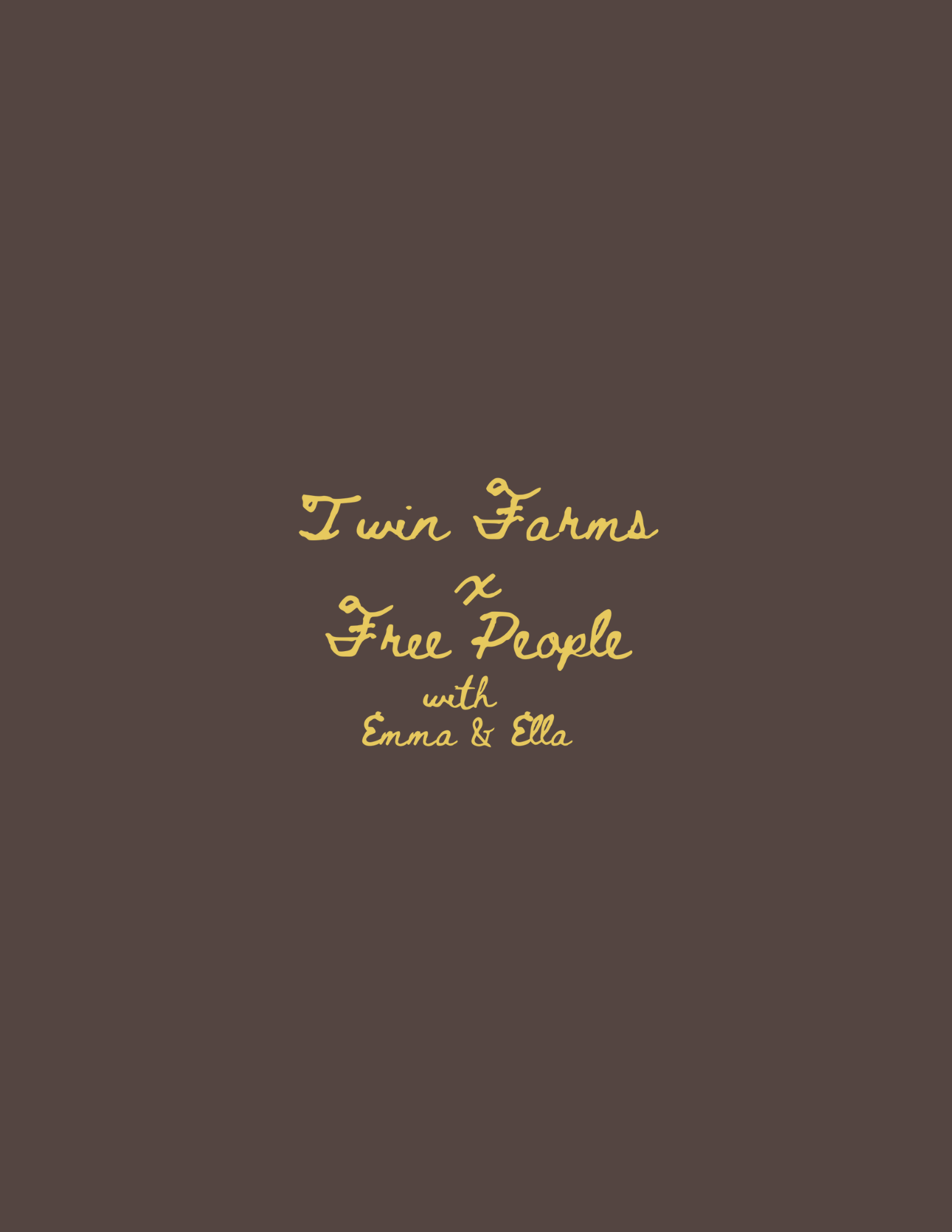 Free People Campaign — Giulianna Rossi