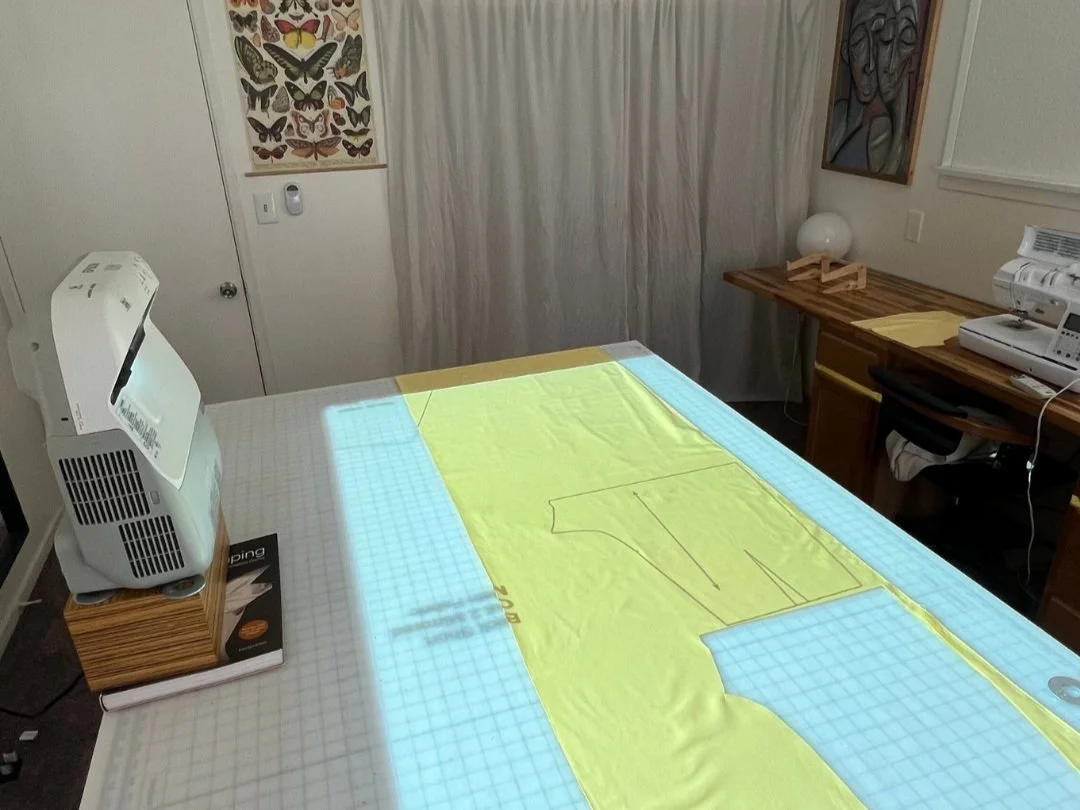 How To Use a Projector For Sewing — Confident Patternmaking