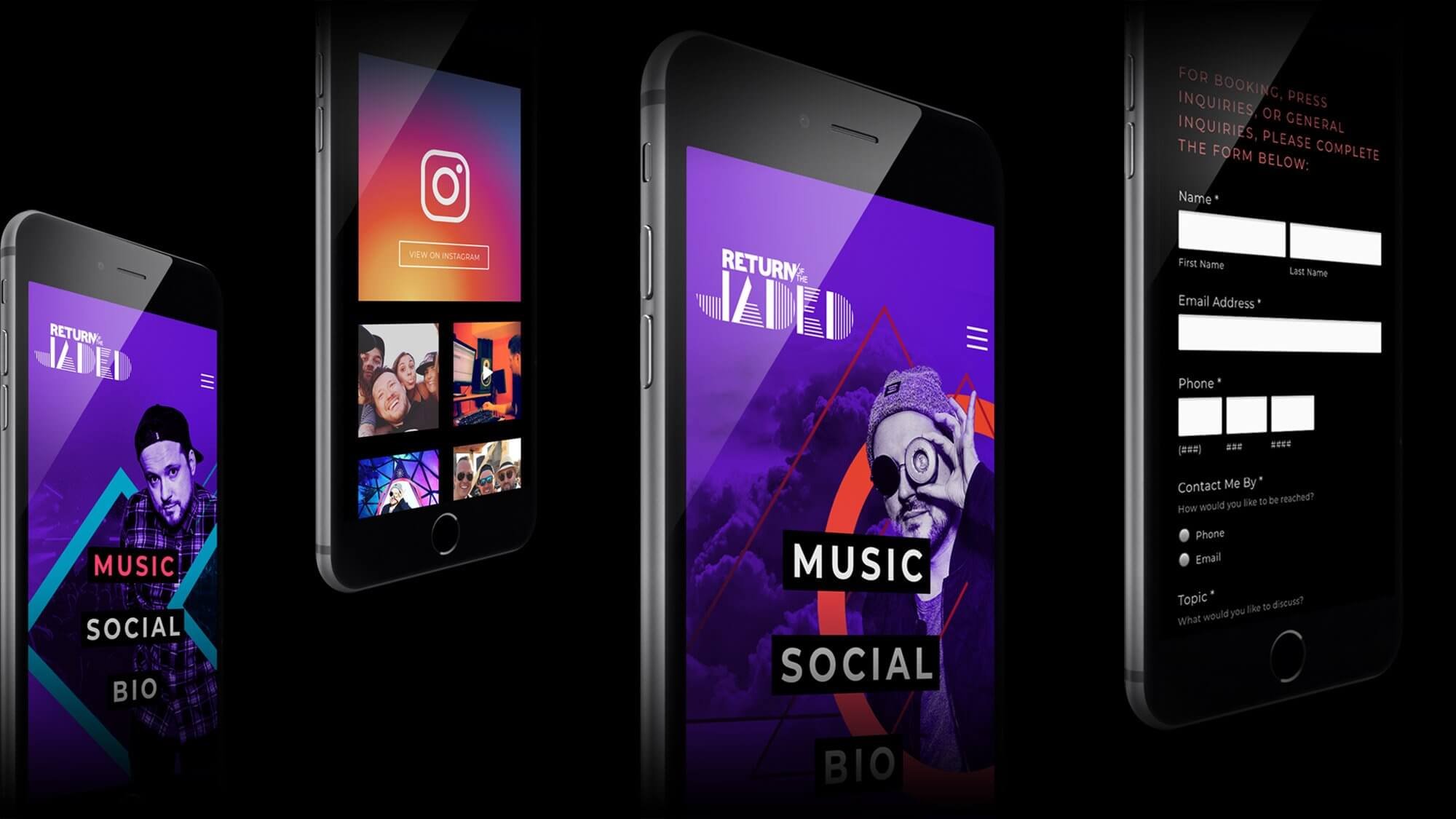 Return of the Jaded - Website for DJ — Minimist Web Design