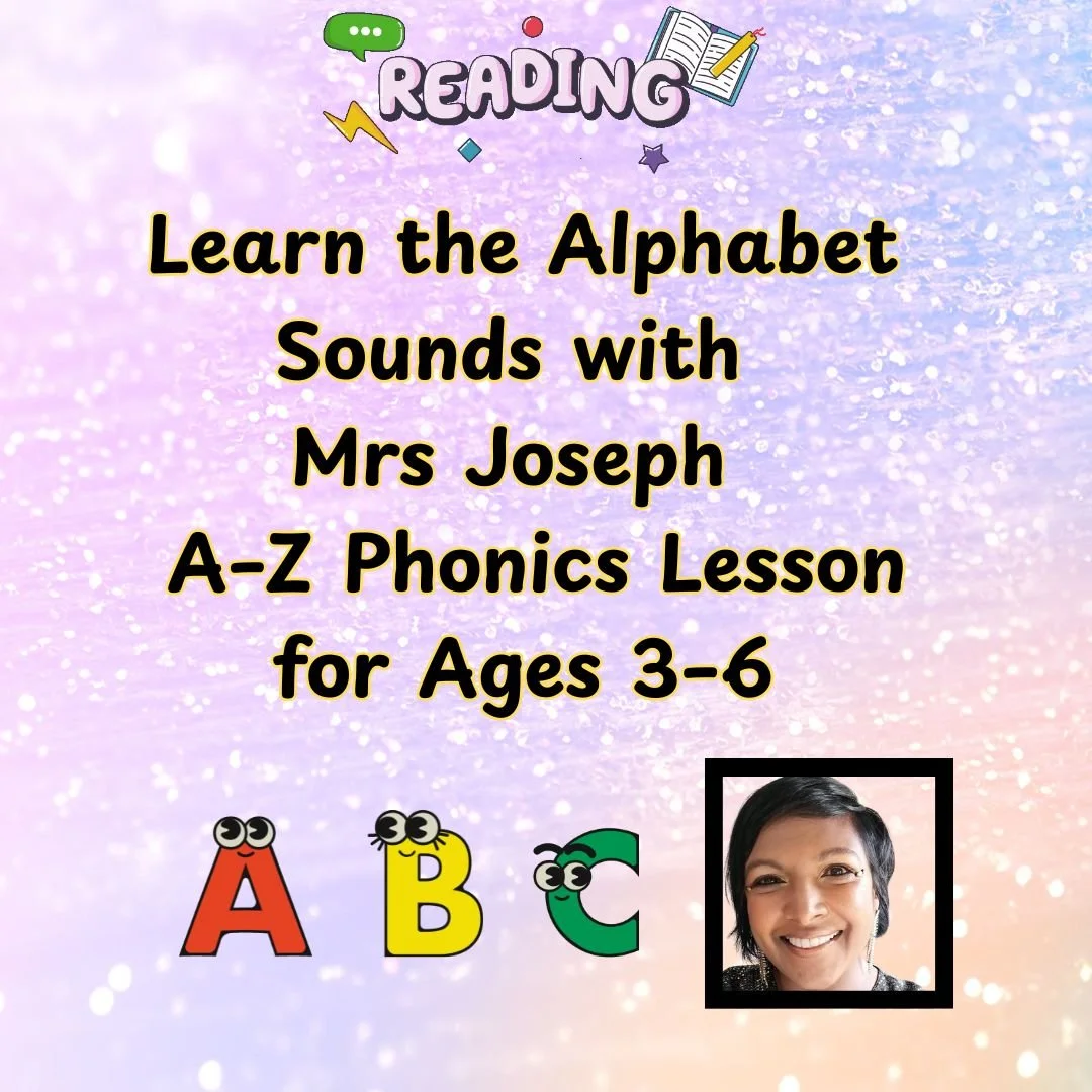 Learn Alphabet Sounds with Mrs Joseph | Phonics Video for Kids — Joseph ...