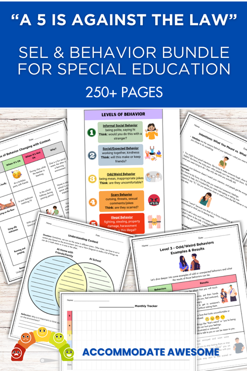 A 5 Is Against the Law | 250+ Page SEL, Social Skills, and Behavior ...
