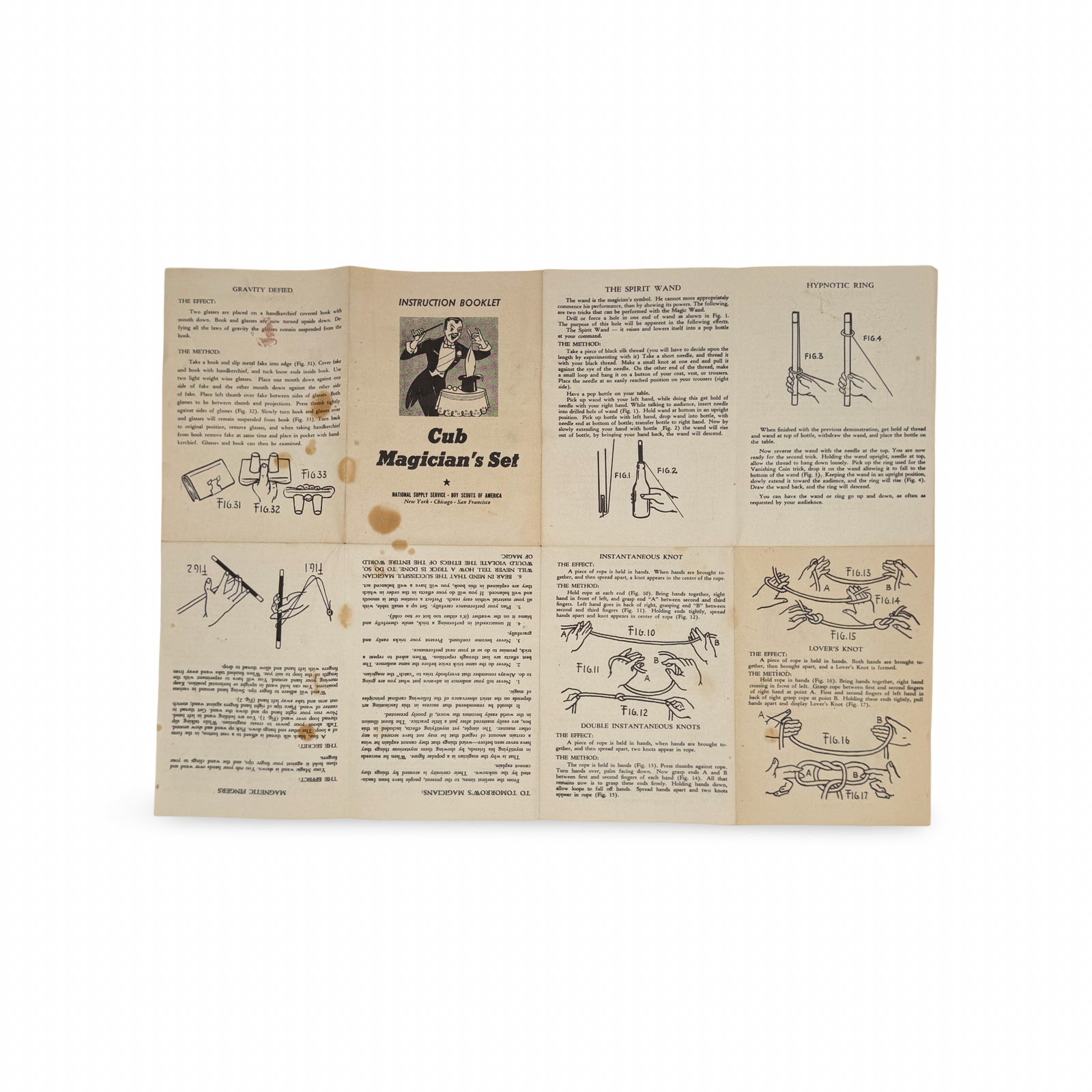 Magic Set Instructions — The Magic Collector | Vintage Magic Tricks ...