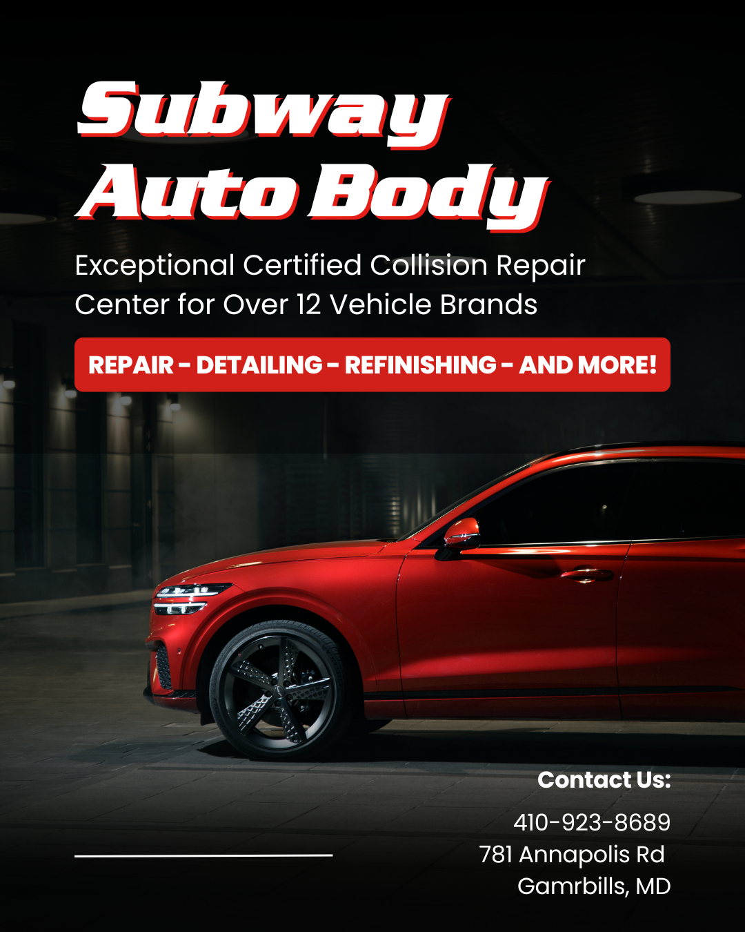 About — Subway Auto Body