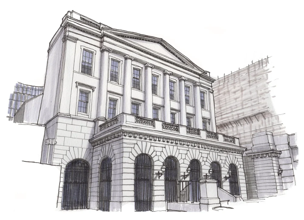 Fishmonger Hall — Thames Path Sketch Journal Walks