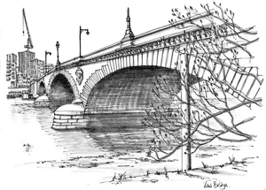 Kew Bridge — Thames Path Sketch Journal Walks
